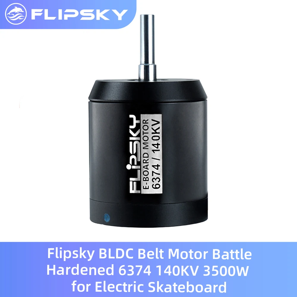 New Version Flipsky BLDC Belt Motor 6374 140KV 3500W for Electric ...
