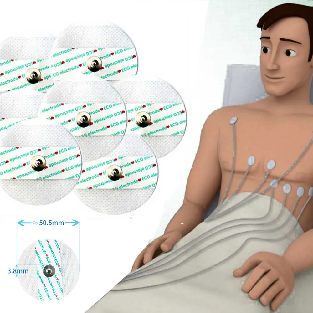 50pcs /100pcs Ecg Ekg Pads Electrodes Medical Disposable Electrode ...