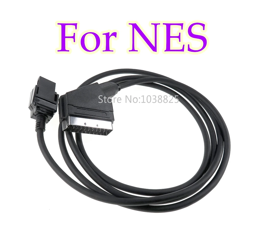 Cabo scart de áudio e vídeo, 1.8m, conexão rgb, cabo para nes scart ...
