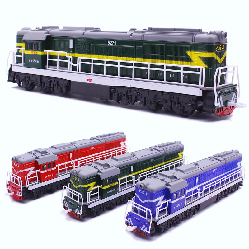 1:87 alloy pull back double-section internal combustion engine steam ...