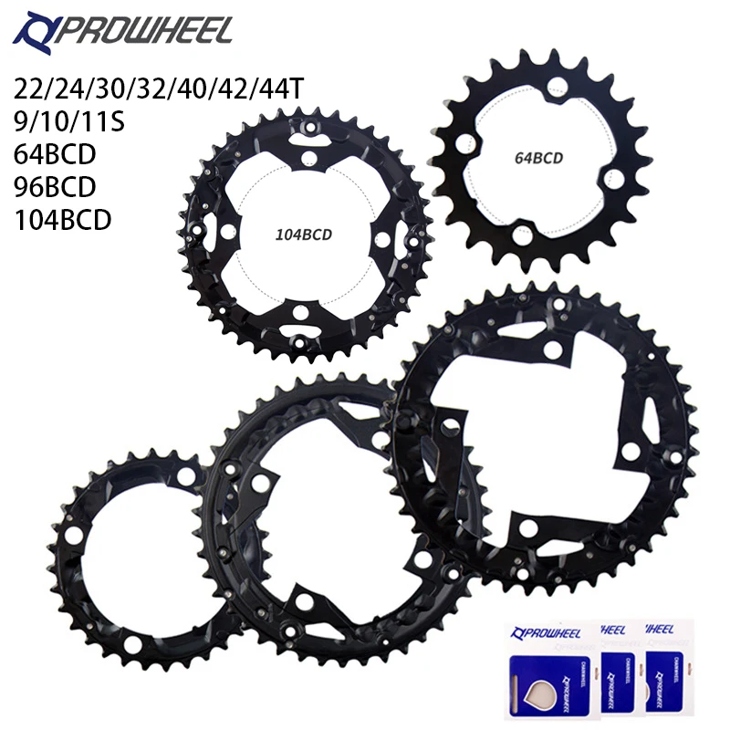 PROWHEEL-Road-Chainring-64-96-104BCD-Mountain-Bike-Chainwheel-22-24-30 ...