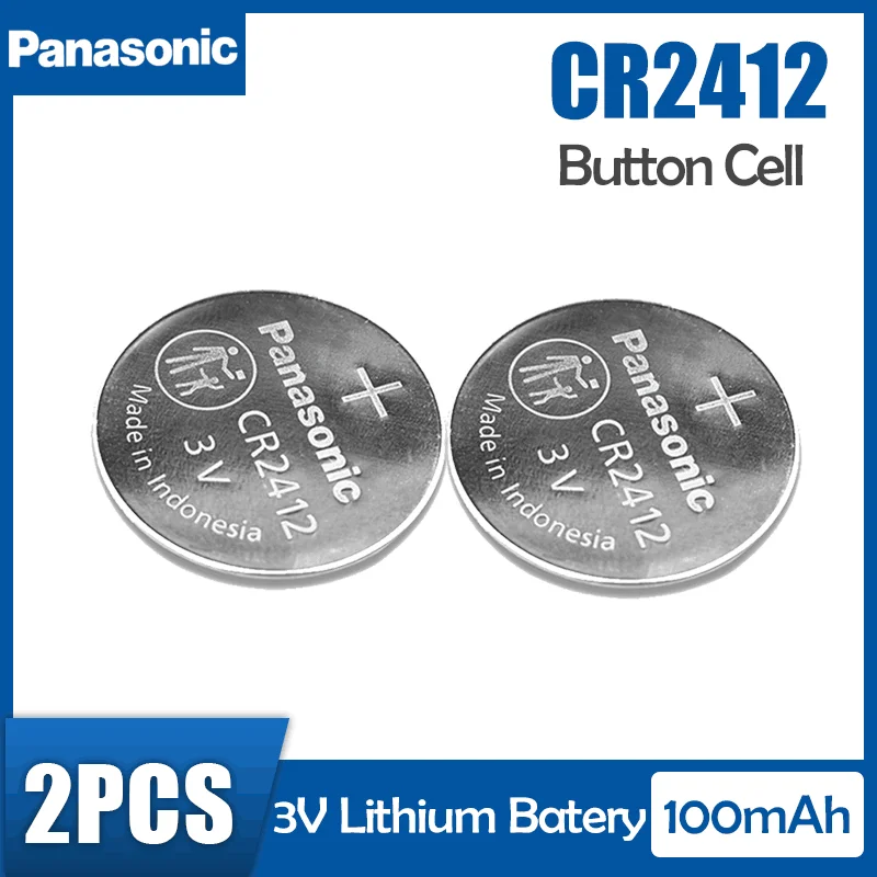 2pcs Original Panasonic CR2412 CR 2412 3V Lithium Battery for LEXUS Car ...