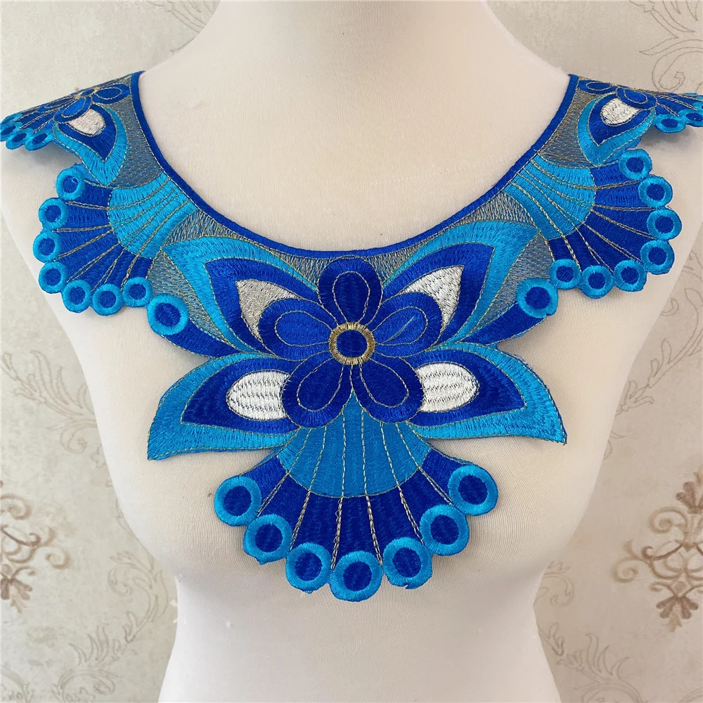 1PCS-Embroidered-Flowers-Collar-Patches-sew-on-iron-on-Clothes-For ...