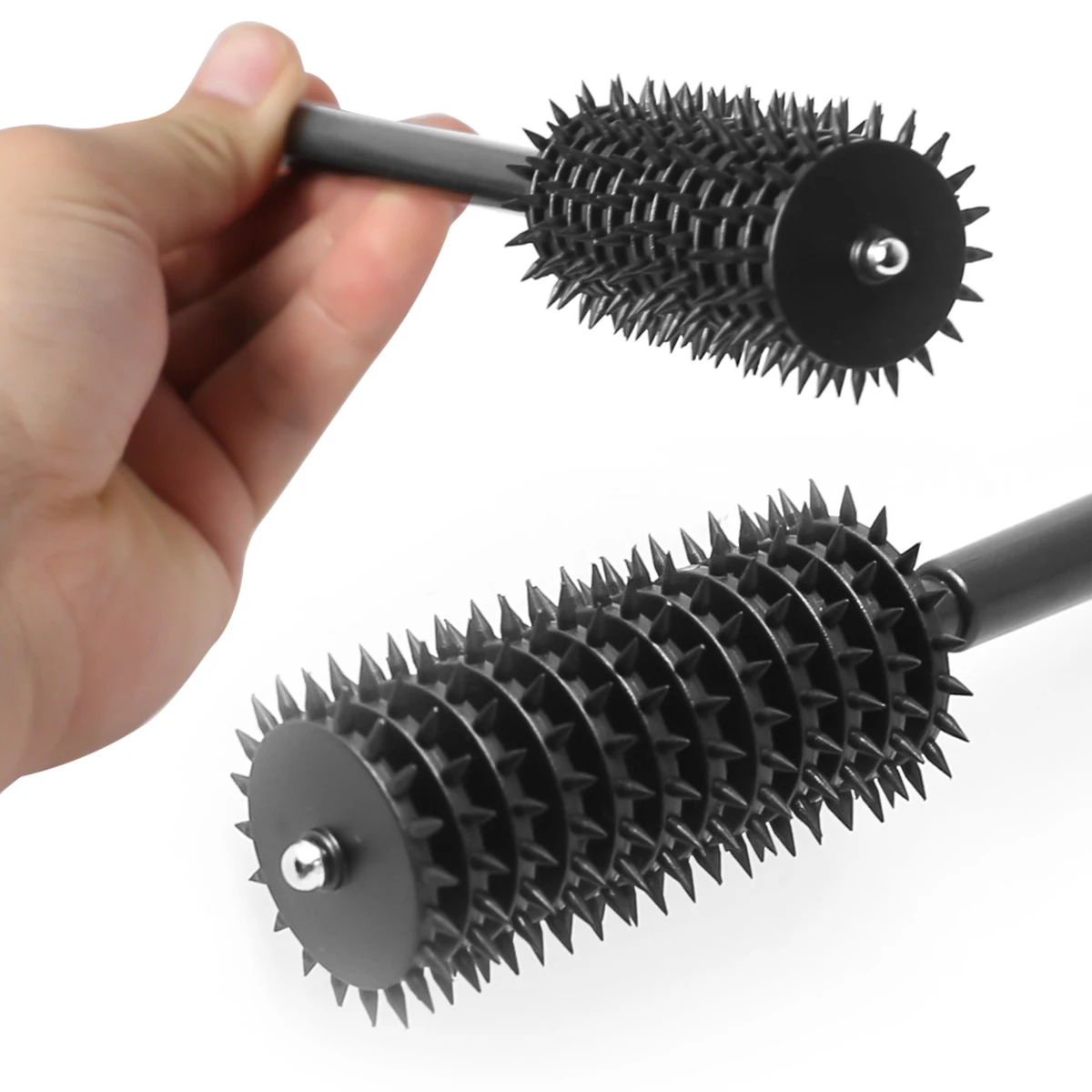 BDSM Toys Spiked 12 Row Roller Spiked Wartenberg Pinwheel Adult Toys Sex for Couple Pin-pricking ...