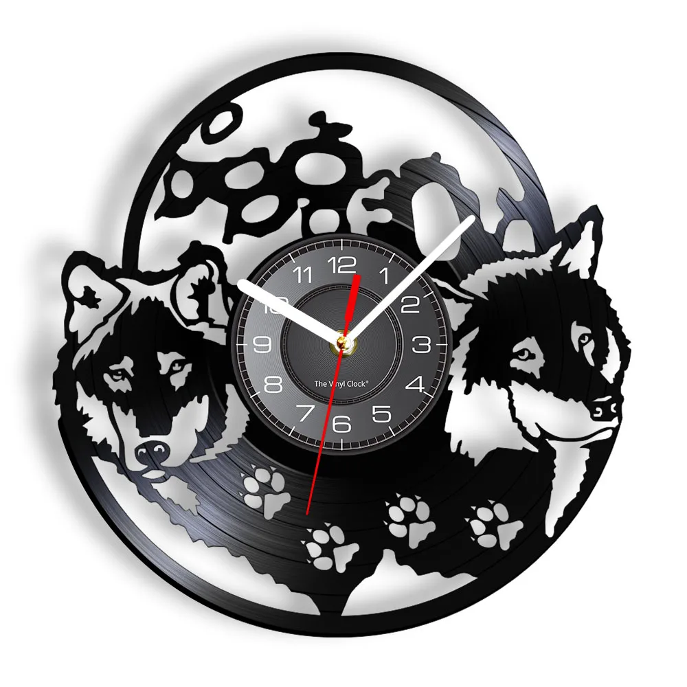 Home Décor Clocks Home & Living Wolf Compass Wall Clock Wood Burned ...