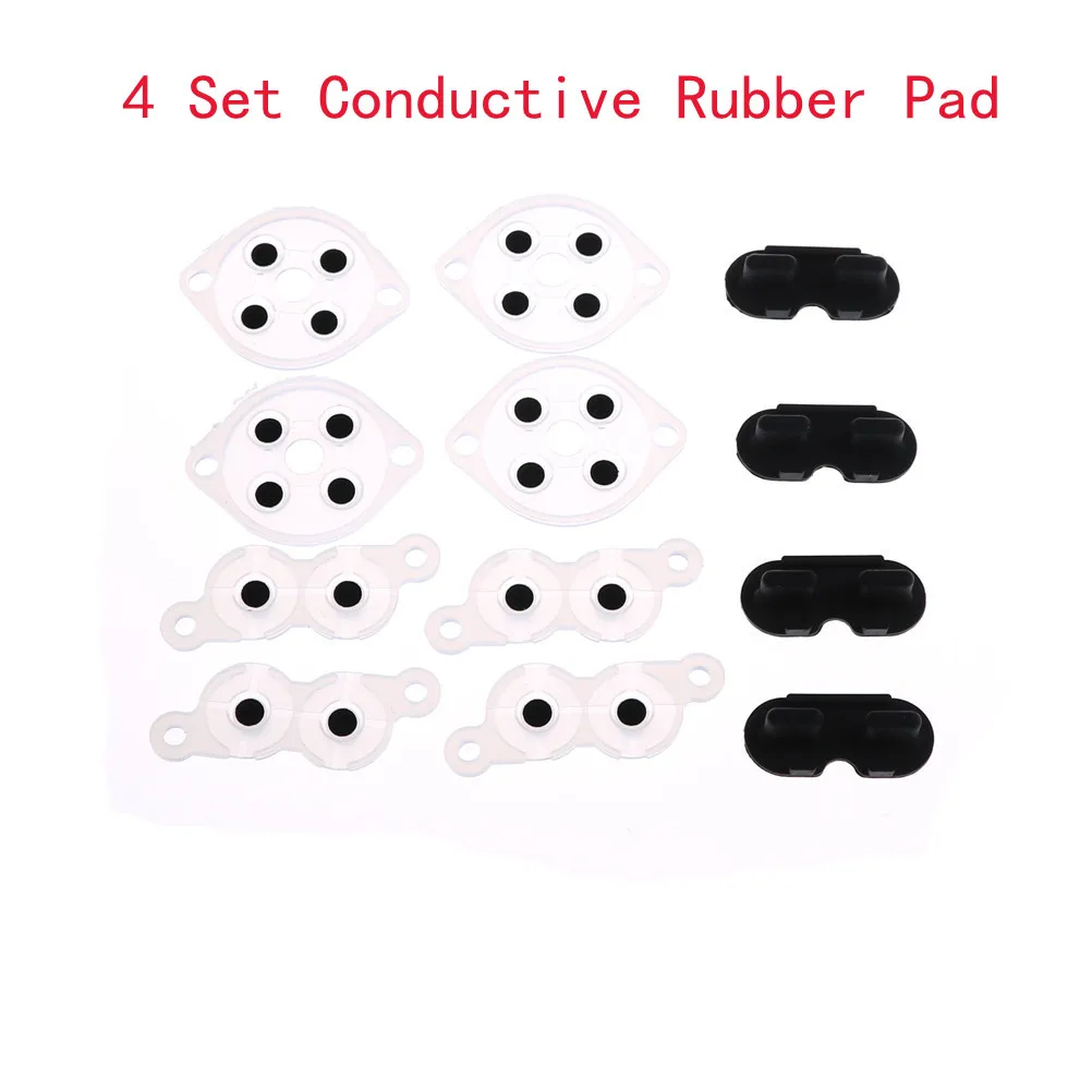 4 Sets Replacement Silicone Conductive Buttons Rubber Pads For Nintendo ...