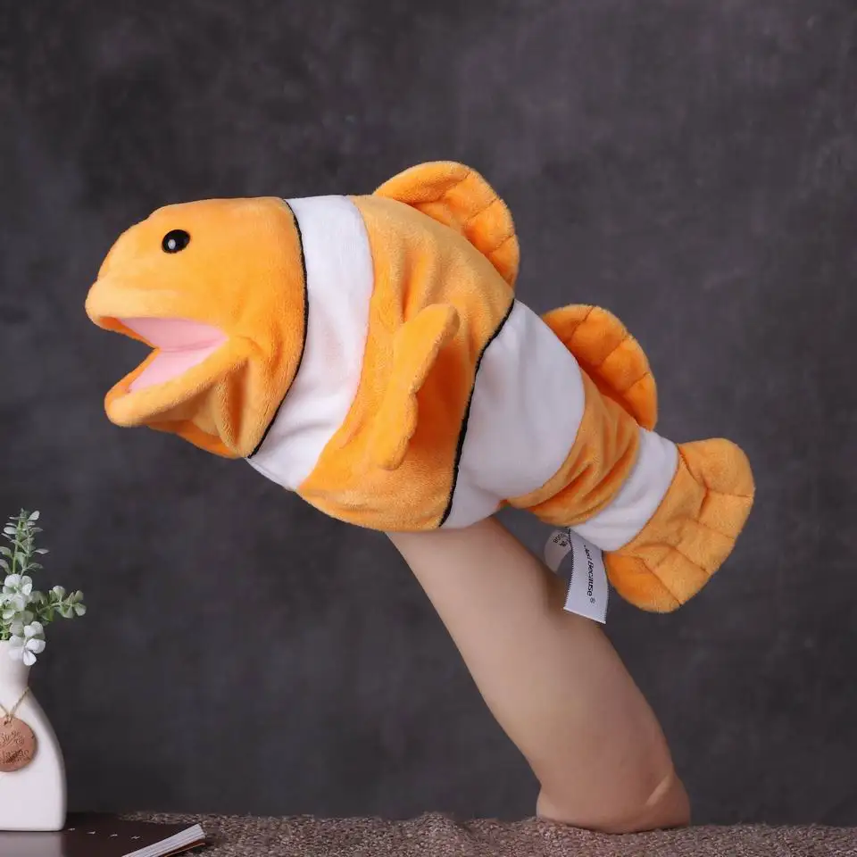 Clownfish Goldfish Hand Puppet, 14" - Puppets - AliExpress