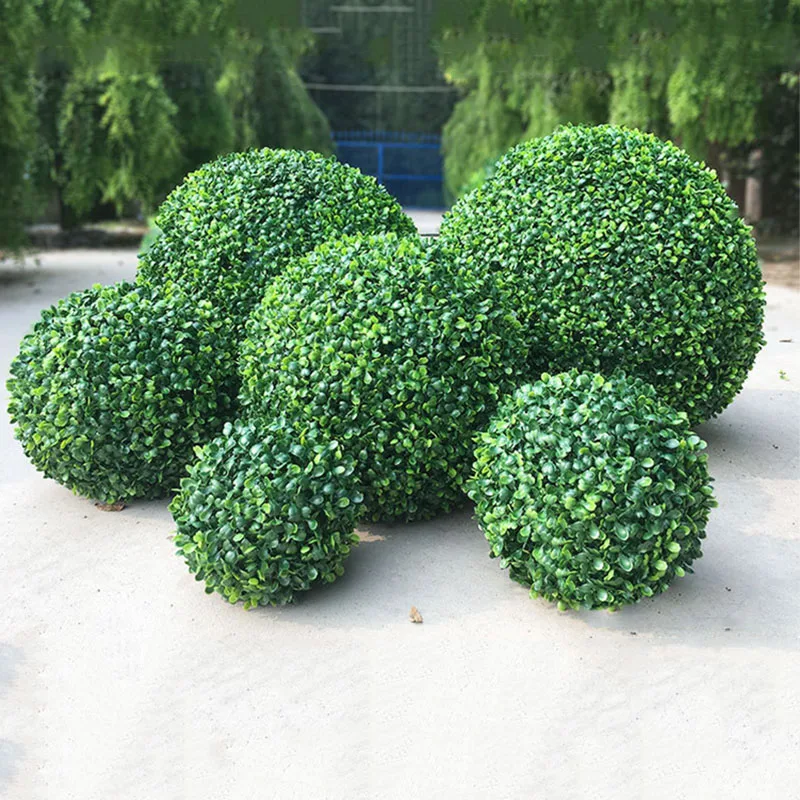 Artificial-grass-ball-eucalyptus-ball-indoor-hanging-ball-garden ...