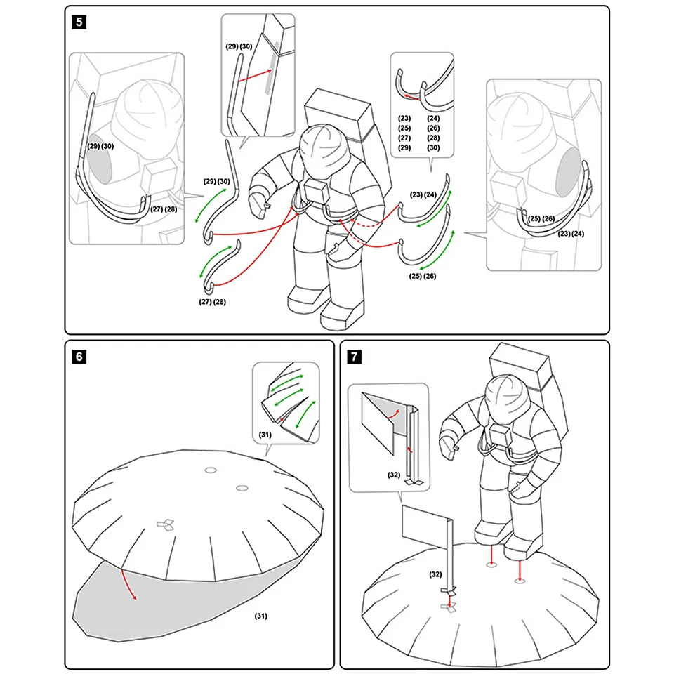 American Astronaut DIY 3D Paper Model - The Wacky Company