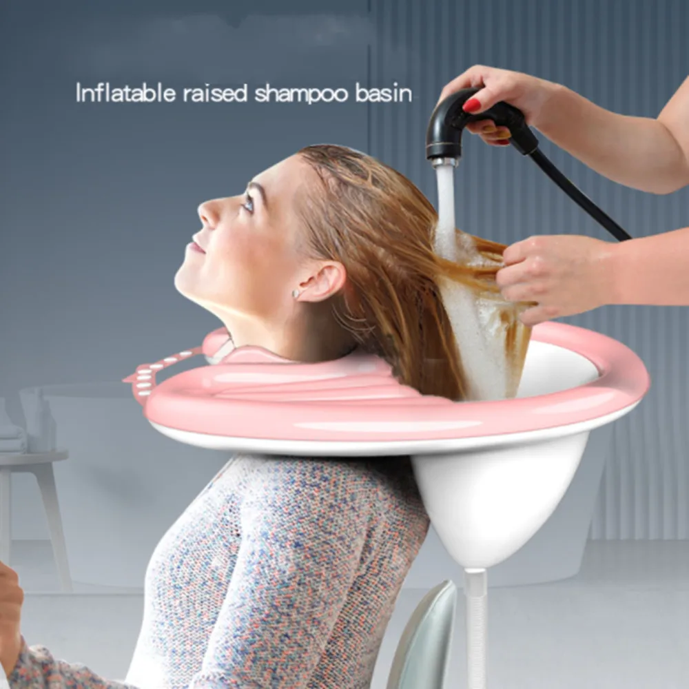Portable Shampoo Pad PVC Inflatable Shampoo Basinwith Tube Quickly ...