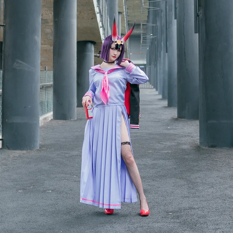 Fate/Grand Order Assassin Shuten douji Cos 여자 JK 교복 코스프레 의상, 사랑스러운 선원 복장, 할로윈 파티 의상| | - AliExpress