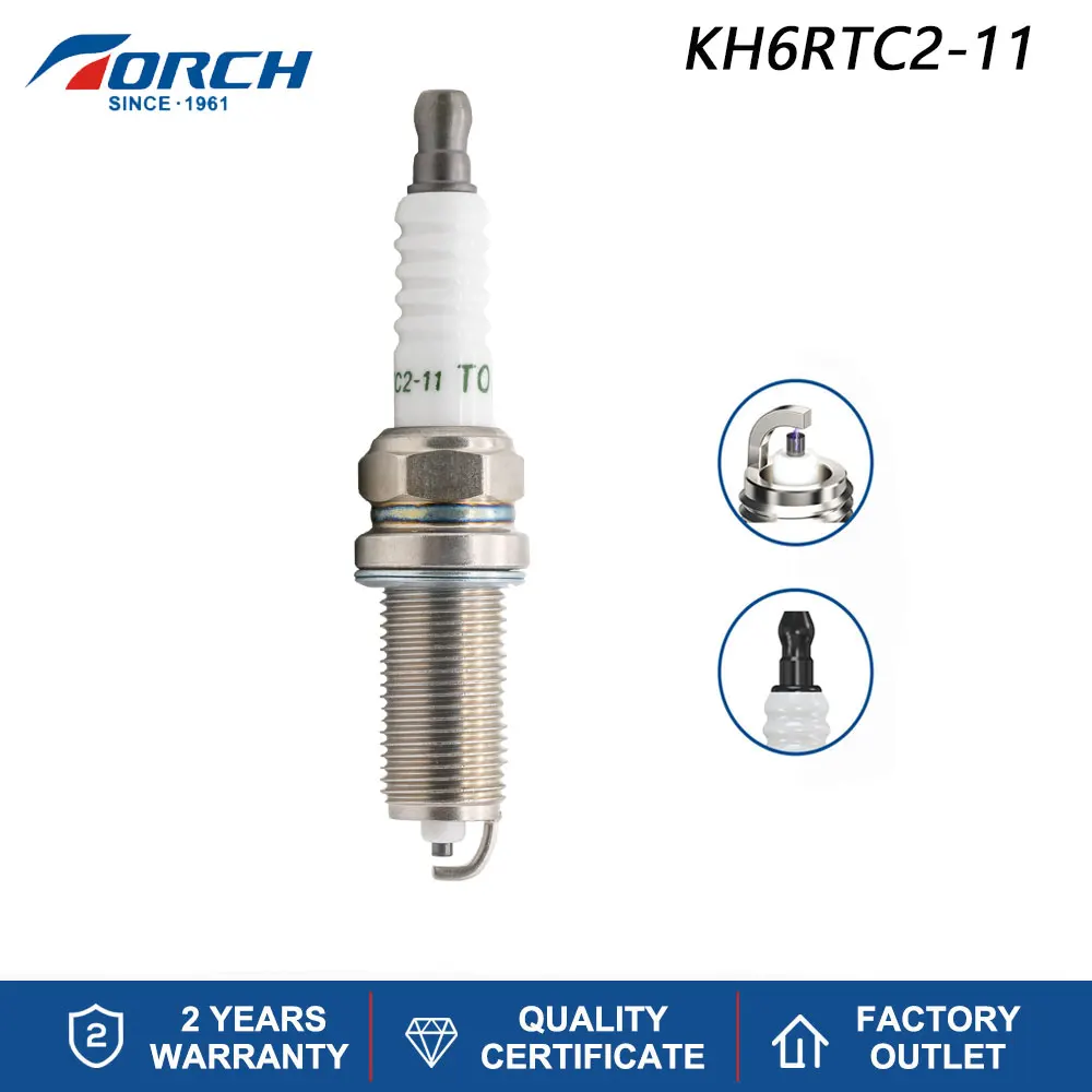 Candle-LFR6C-11-Spark-Plug-Replacement-Torch-Brand-KH6RTC2-11-Champion ...