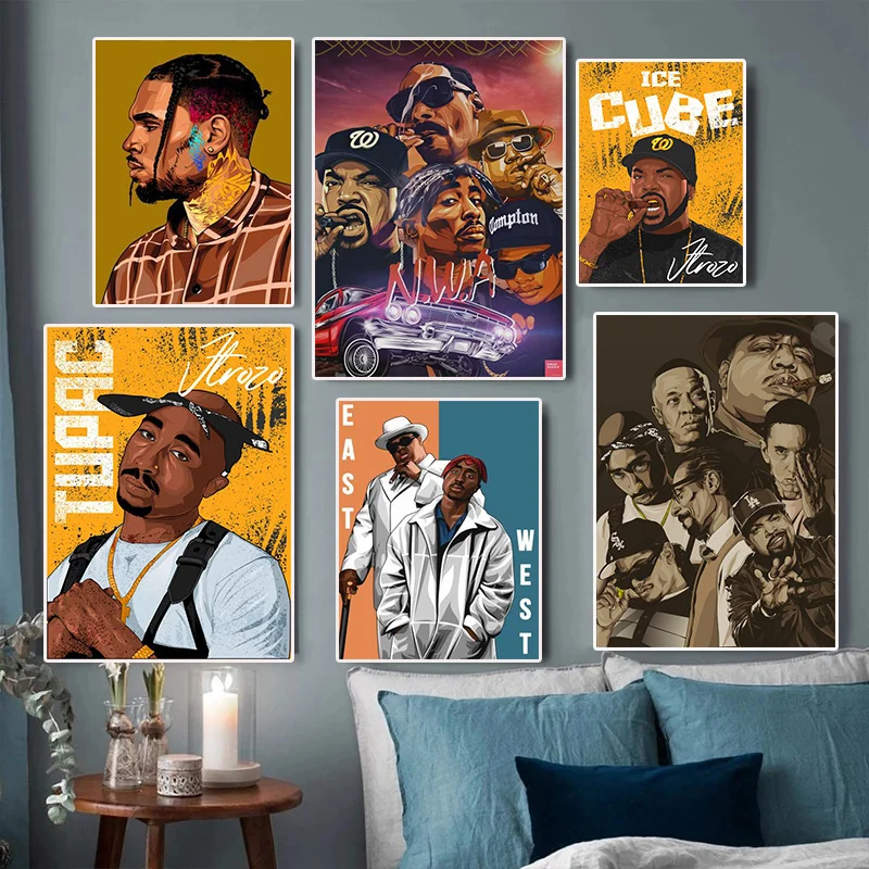 Pôsteres e impressões de estrela hip hop, cantor, tupac, shakur, 2pac ...