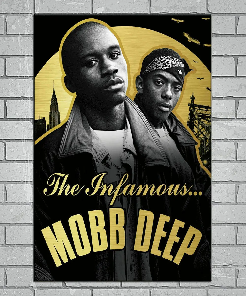 Mobb Deep Rap Music Group, póster de pared de tela de seda, decoración ...