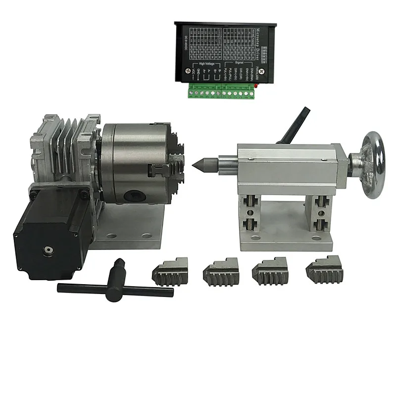 Rotary axis A axis 4th axis tailstock for CNC router dividing head CNC3040 6040 6090-in Chuck ...