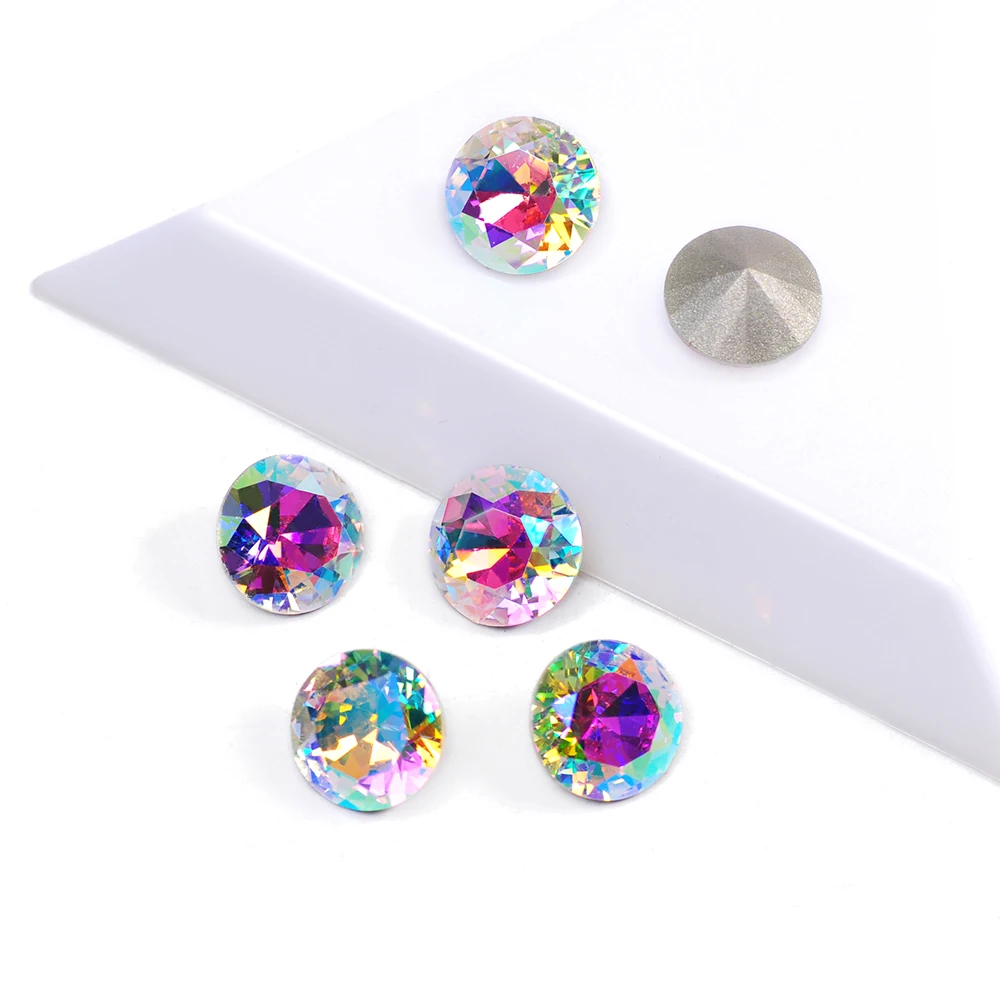 1088 K9 Charms Chaton Cut Crystal Ab Shape Glass Crystal Sew On Claw ...