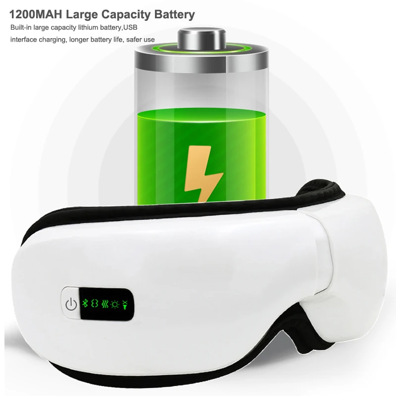 Couleur rose Masseur électrique pour thérapie oculaire, Bluetooth ...