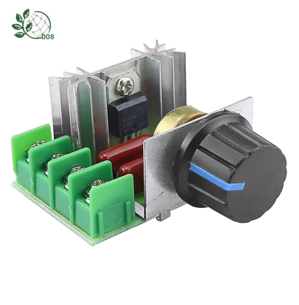AC 220V 2000W SCR Voltage Regulator Dimming Dimmers Motor Speed ...