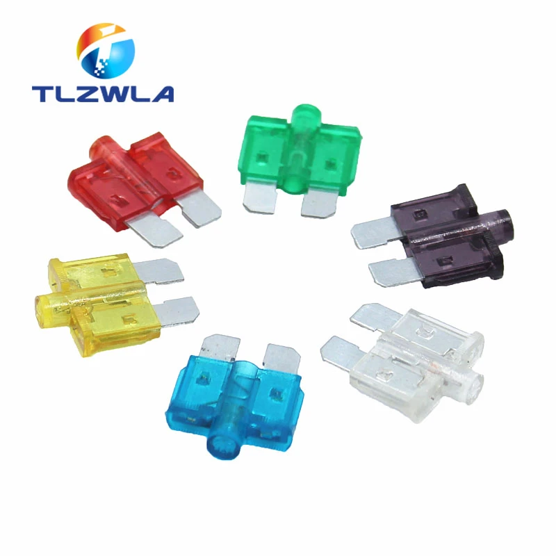 10pcs 5a 10a 15-40a Medium Size Auto Fuse Inserts Car Insurance Tablets ...