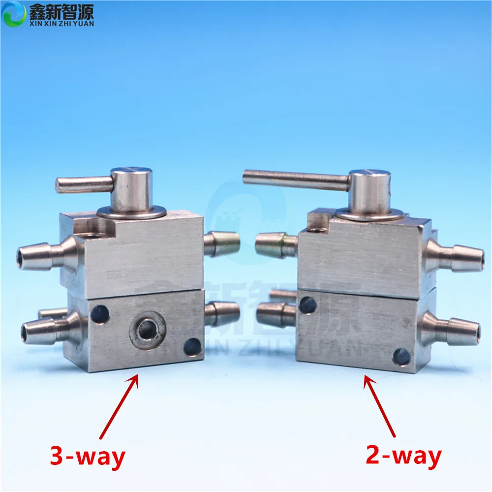 Uv Printer Metal Ink Cartridge Valve 3-way Ink Valve Switch For Flora ...