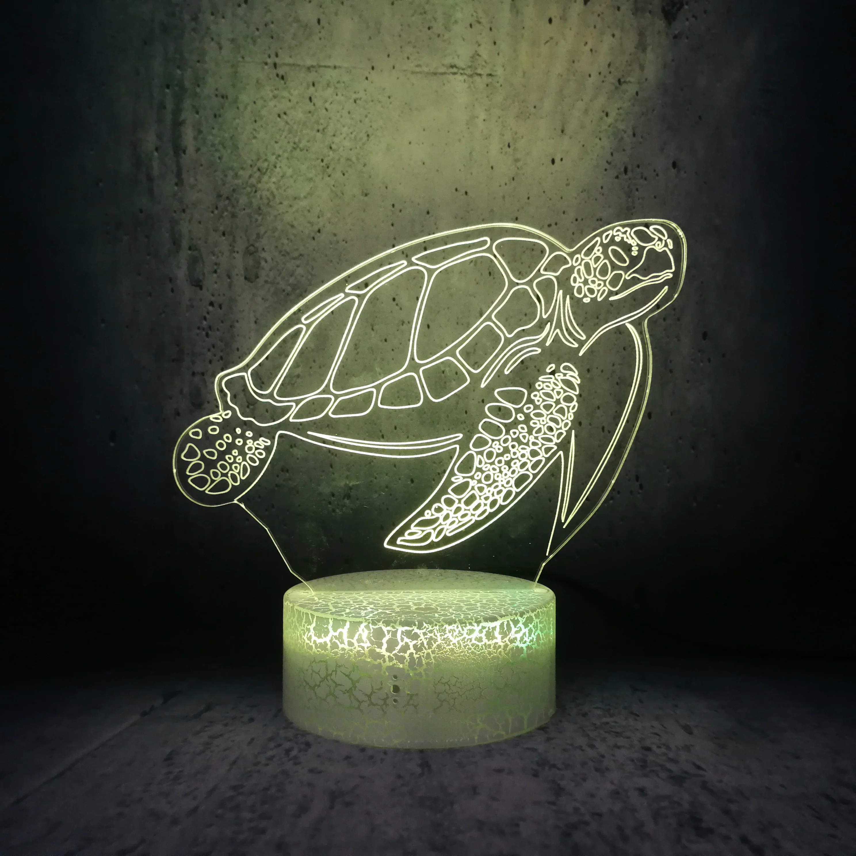 Turtle 3D LED lamp colorful evolution night lights Marine theme party ...