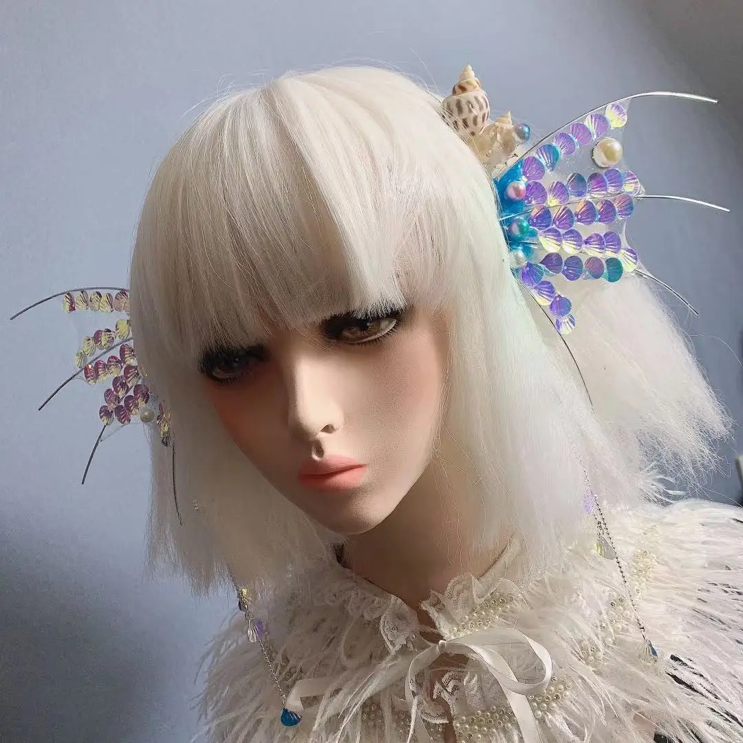 Beautiful Mermaid Elf Fairy Cosplay Ear Halloween Party Dress Up Forest ...