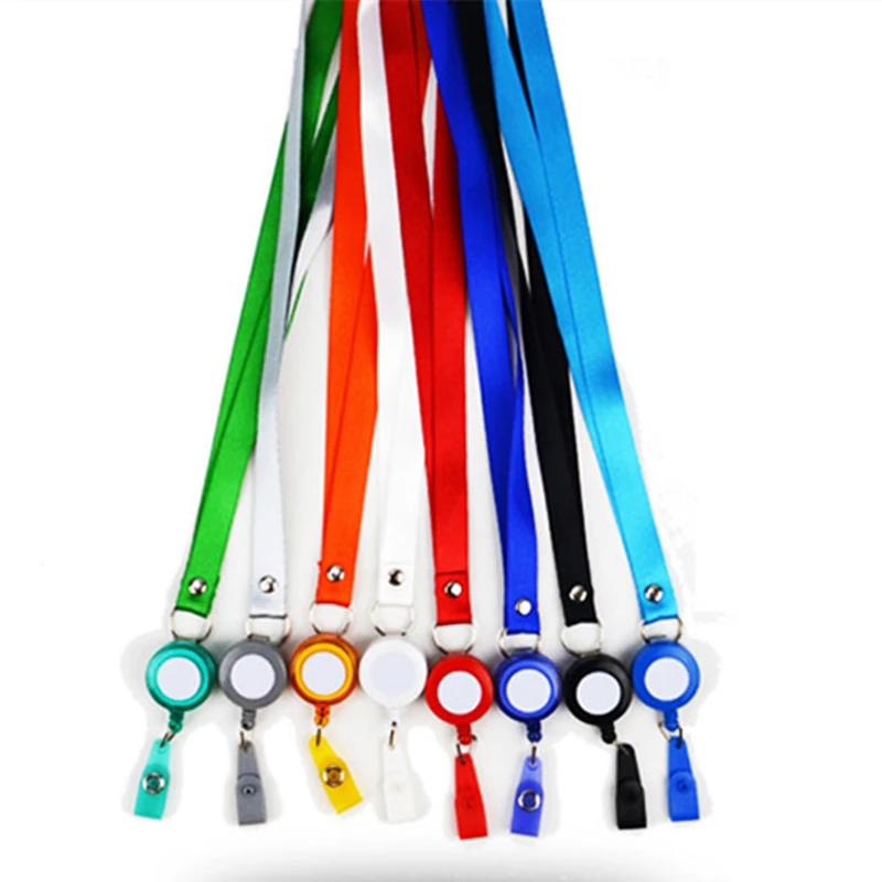 Assorted Color Retractable Lanyard Neck Strap for Business Card Name ...