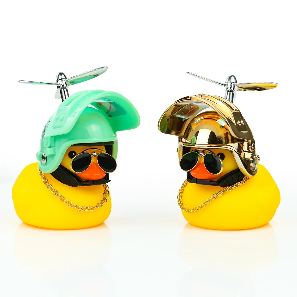 จักรยานอะนิเมะเป็ดสีเหลืองเล็กๆน้อยๆ Take Copter ใบพัดหมวกนิรภัยรถ ...