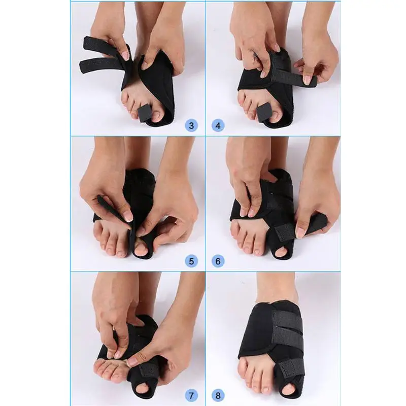 2pc Big Toe Bunion Device Splint Straightener Hallux Valgus Pro Braces ...