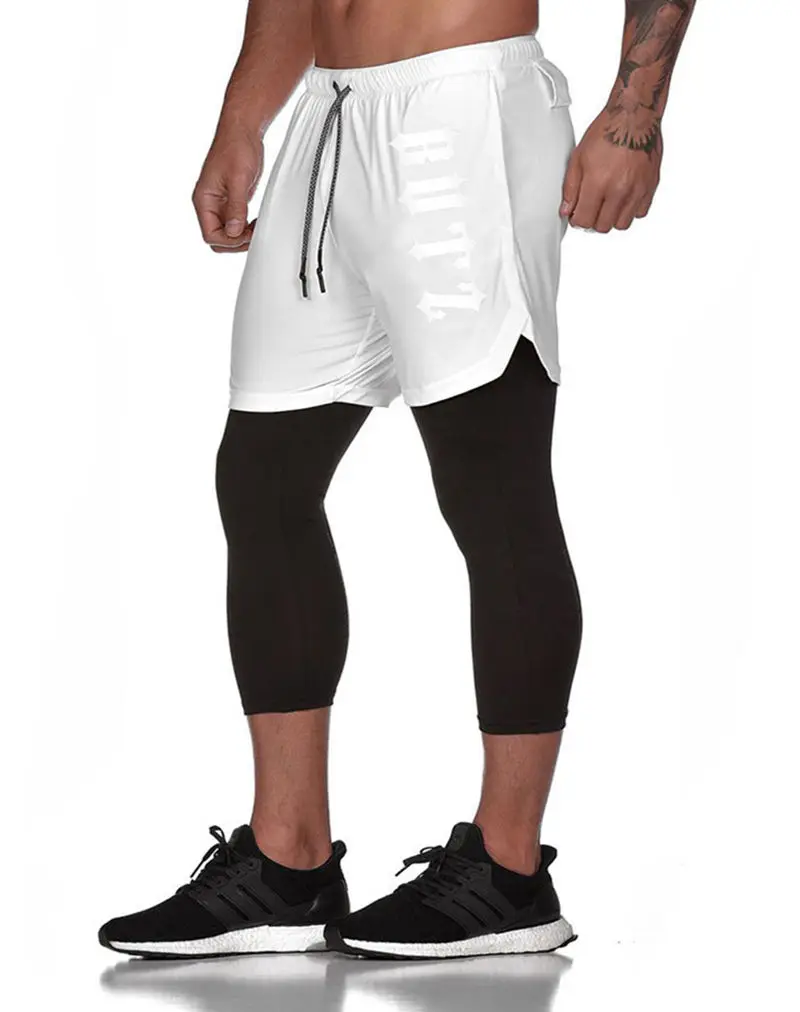 Elastic Breathable Two Piece Men’s Gym Workout Pants - Men's Fitness ...