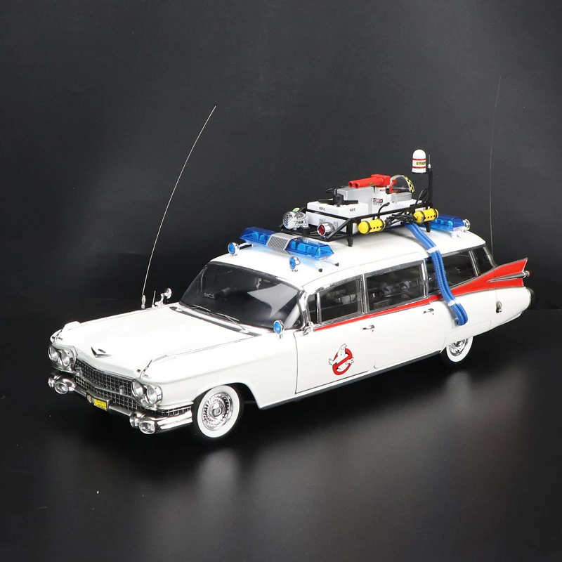 Diecast Alloy 1:18 Scale Cadillac Ghostbusters Car Model Metal Die Cast ...
