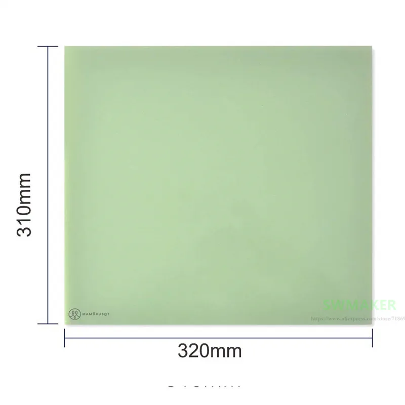 310x320x3mm 3D Printer Platform Polypropylene Build Plates Polyglass ...