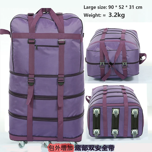 Folding trolley case 158 aviation consignment bag with wheel travel bag ...