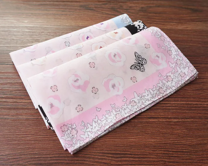 Handkerchiefs Women Cotton High Quality Soft Funny Printed Plaid ...