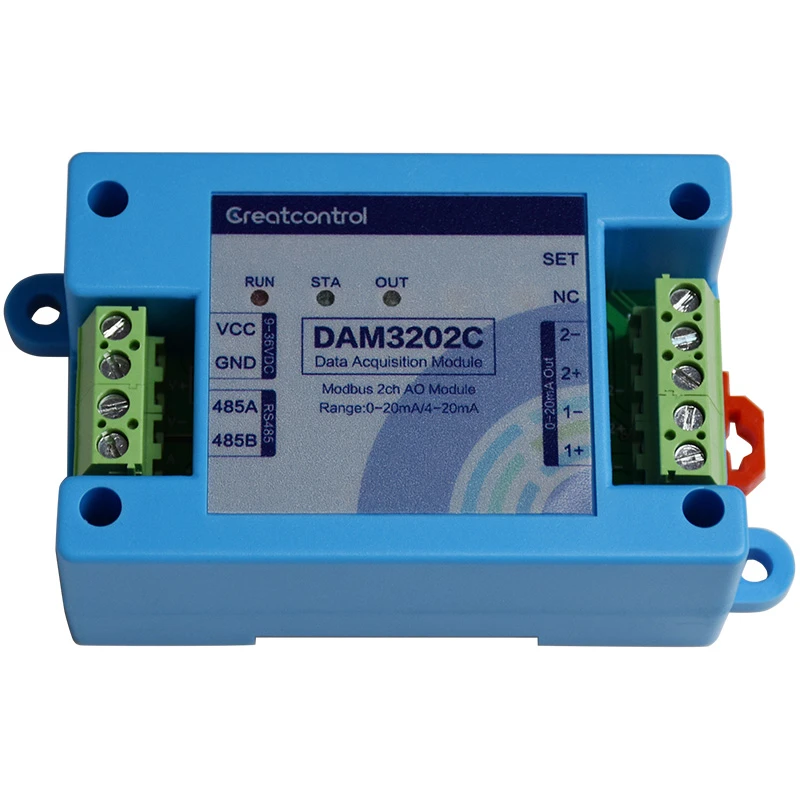 Rs485 Meter To Analog Current Output Module 420ma Output Ao Modbus