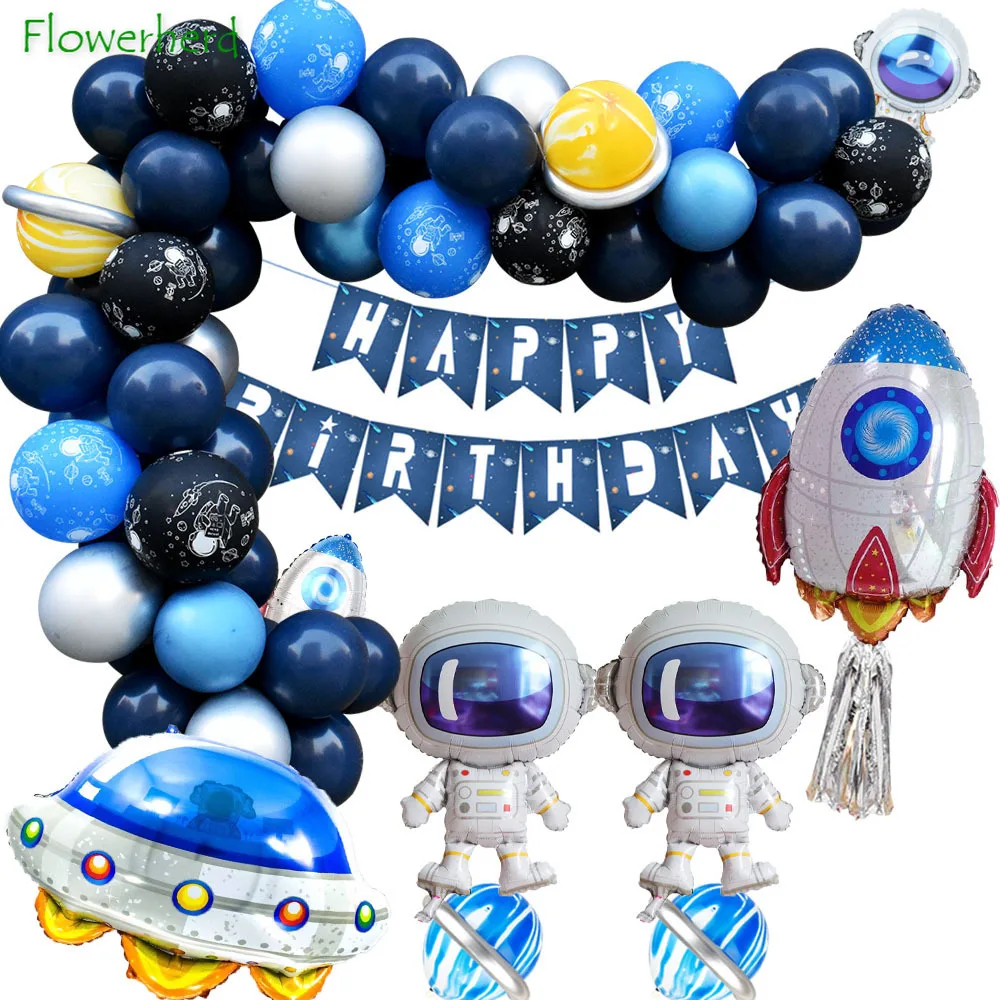 Astronaut Theme Birthday Party Decoration Party Supplies Boy Astronaut ...
