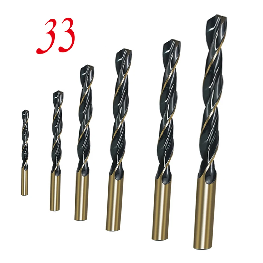 33Pcs-metal-drills-1-14-5mm-Cobalt-Coated-Twist-Drill-Bit-Set-HSS-M43 ...