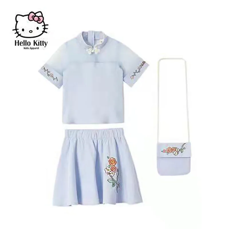Hello Kitty Children's Summer Clothes New Girl Chinese Style Hanfu ...