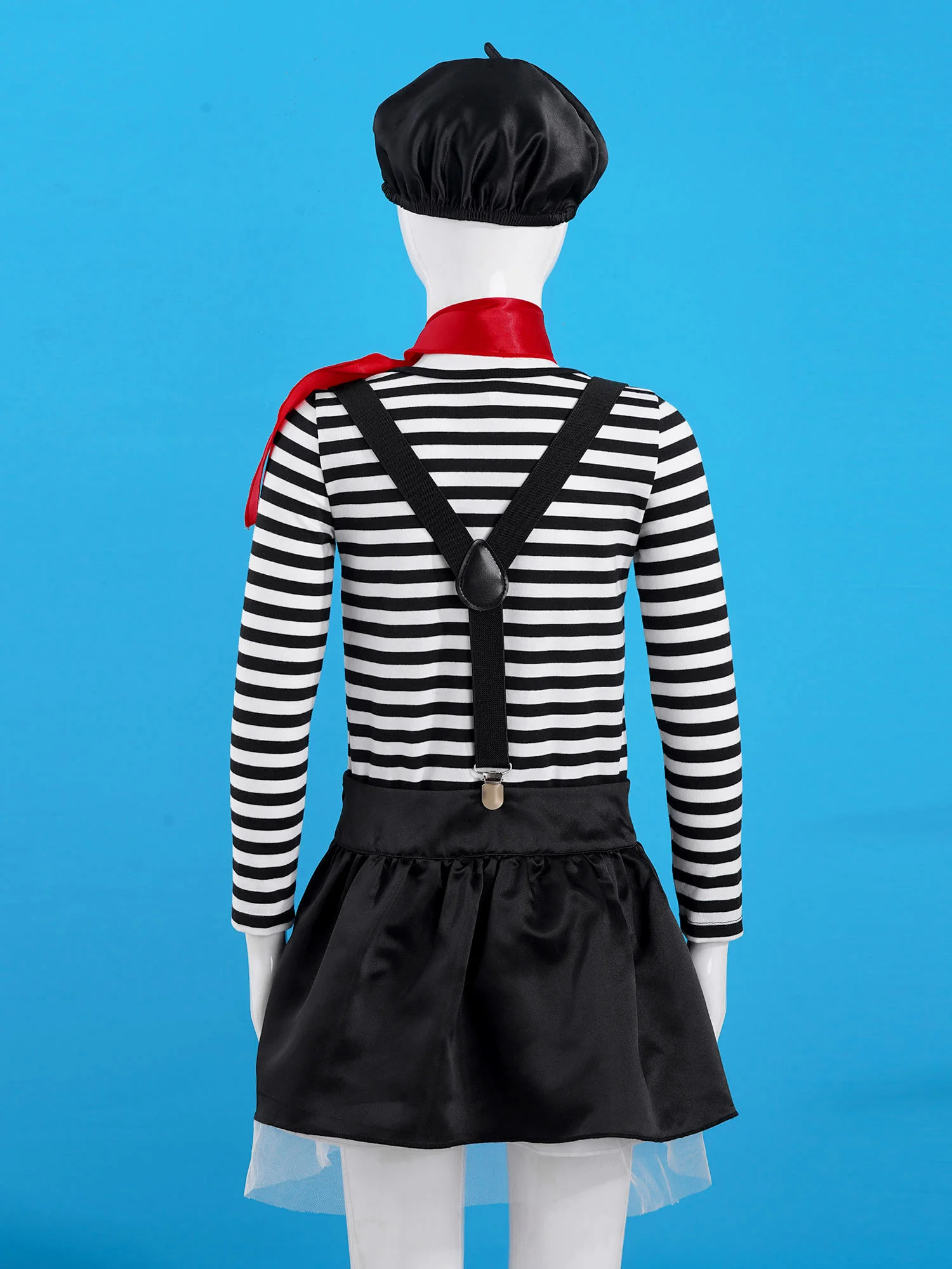 Female Mime Costume For Kids