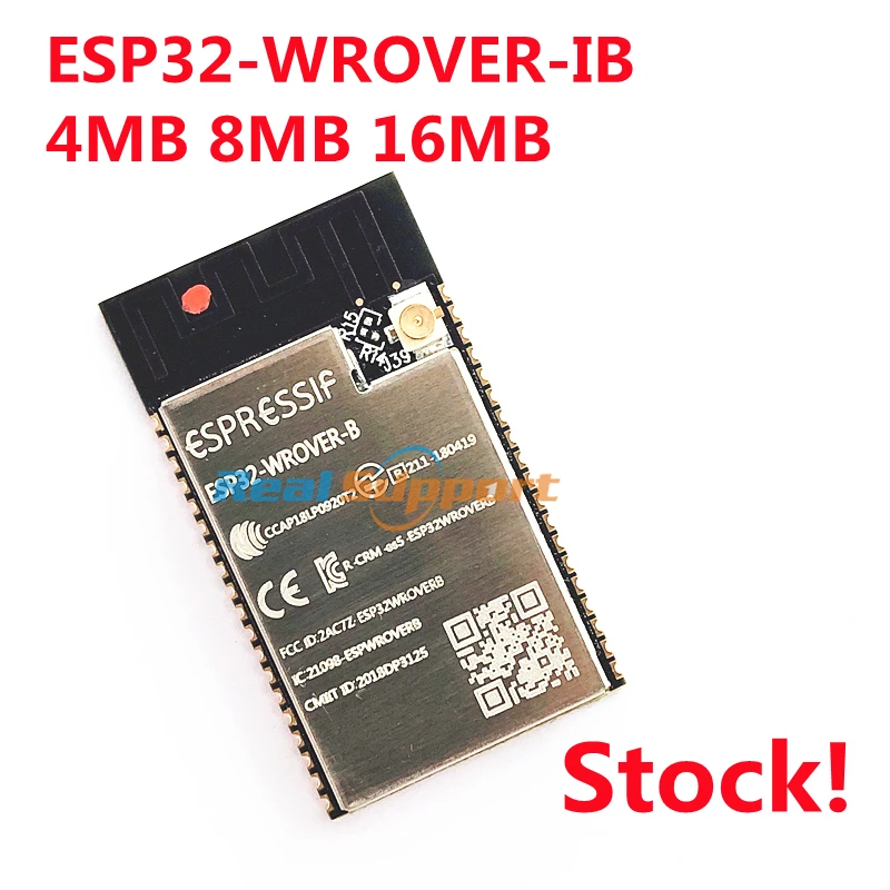Módulo de antena Ipex ESP32-WROVER-IB, 4MB, 8MB, 16MB, flash, ESP32, basado en ESP32-D0WD, WiFi ...