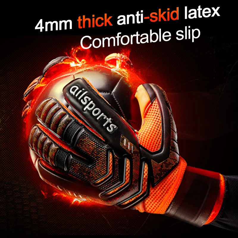New Design Professional Soccer Goalkeeper Glvoes Latex Finger ...