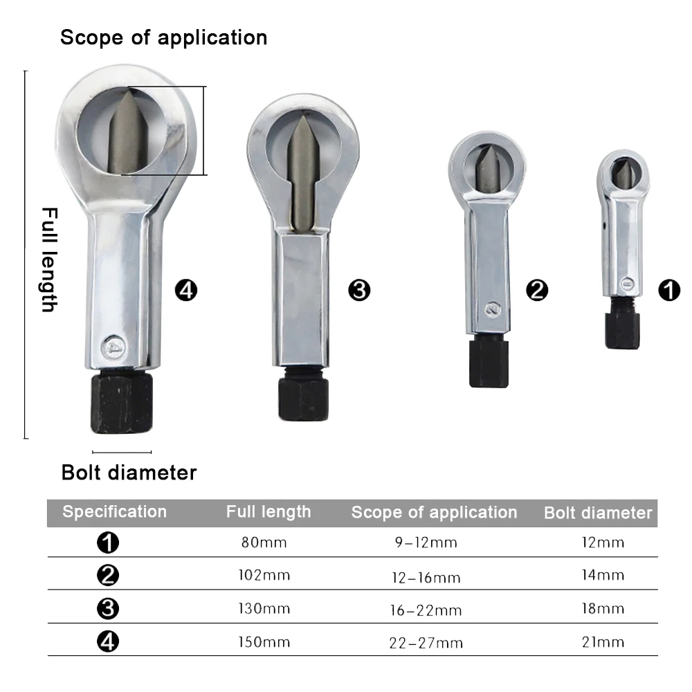 Outillage à main,Séparateur d'écrou rouillé endommagé, séparateur de ...