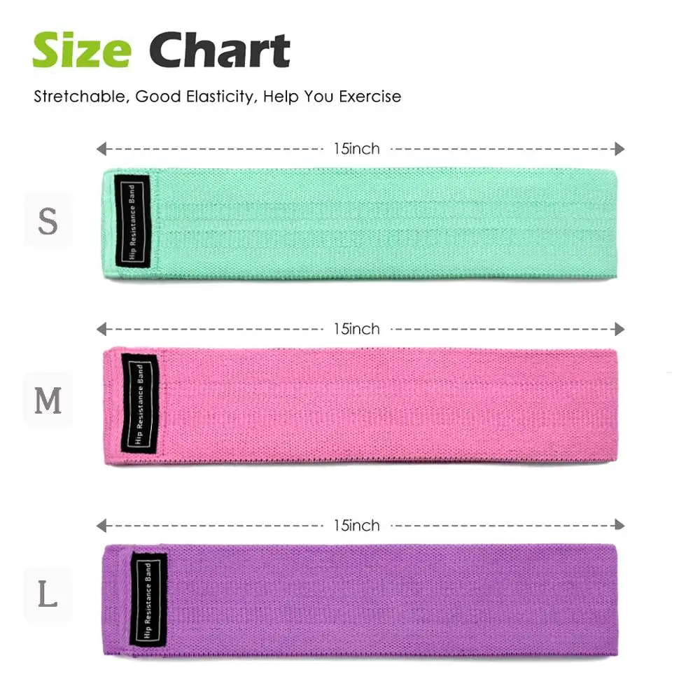 Durable Hip Circle Band Yoga Anti-slip Gym Fitness Rubber Band ...