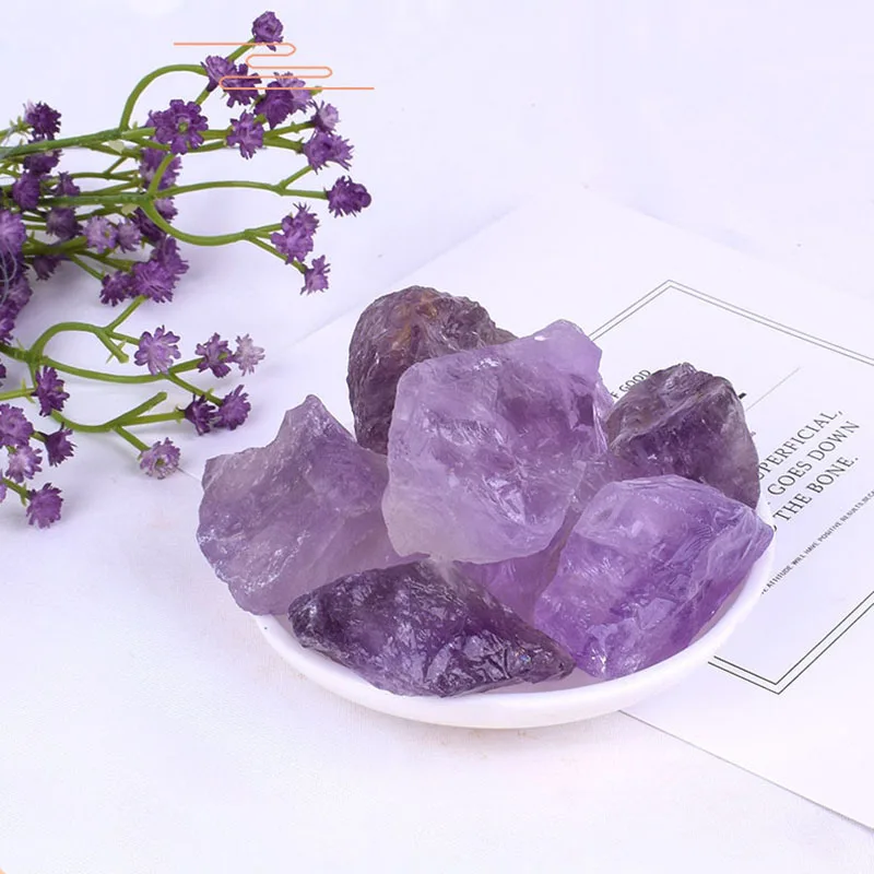 Natural-High-Quality-Light-Purple-Crystal-Stone-Healing-Mineral-Home ...