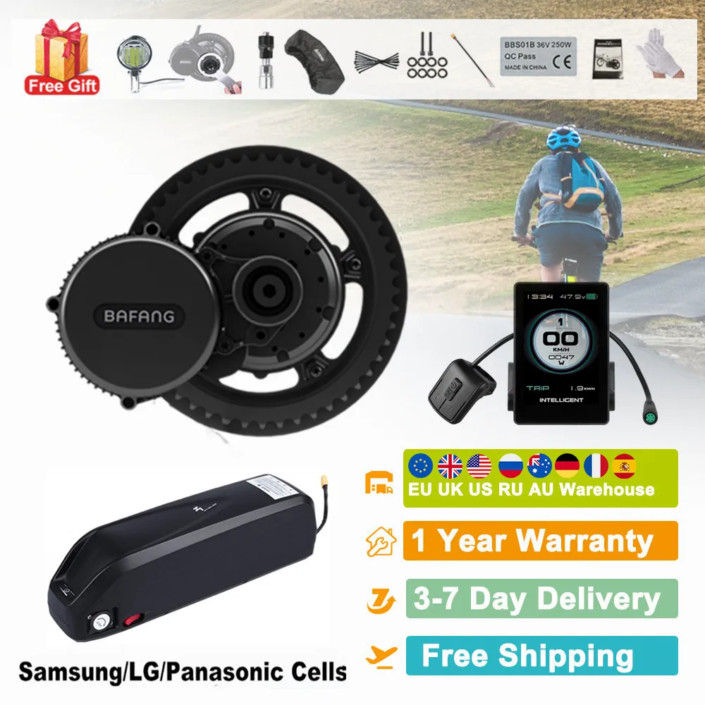 Bafang 750w 48v mid drive motor bbs02b bicicleta elétrica kit de ...