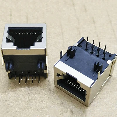 RJ45 Network Ethernet 8P 8C Female Socket Connectors 8Pin PCB Mount ...