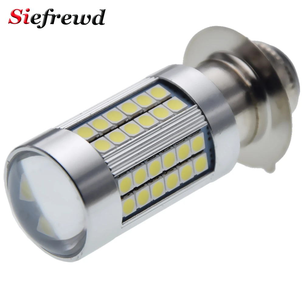 1Pcs P15D PX15D H6M LED Motorcycle Headlight Bulb Lamp 3030 66SMD High ...