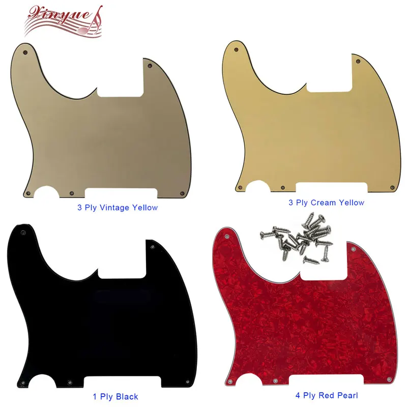 Xinyue-Guitar-Parts-For-Left-Handed-5-Hole-Screws-US-Tele-Guitar ...