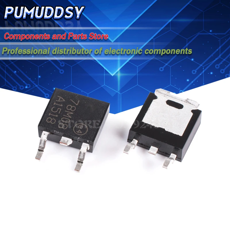 10PCS 7808 78M08 L78M08CDT L78M08 TO 252 IC|Integrated Circuits ...