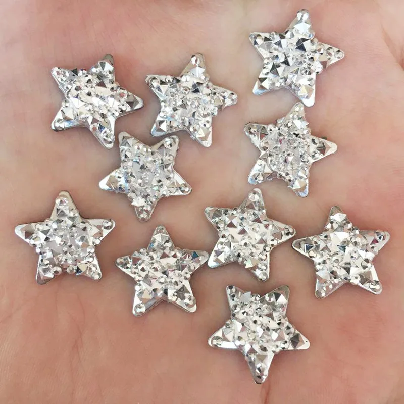 Silver Stars Arts Crafts | Resin Scrapbook Jewelry | Resin Craft ...